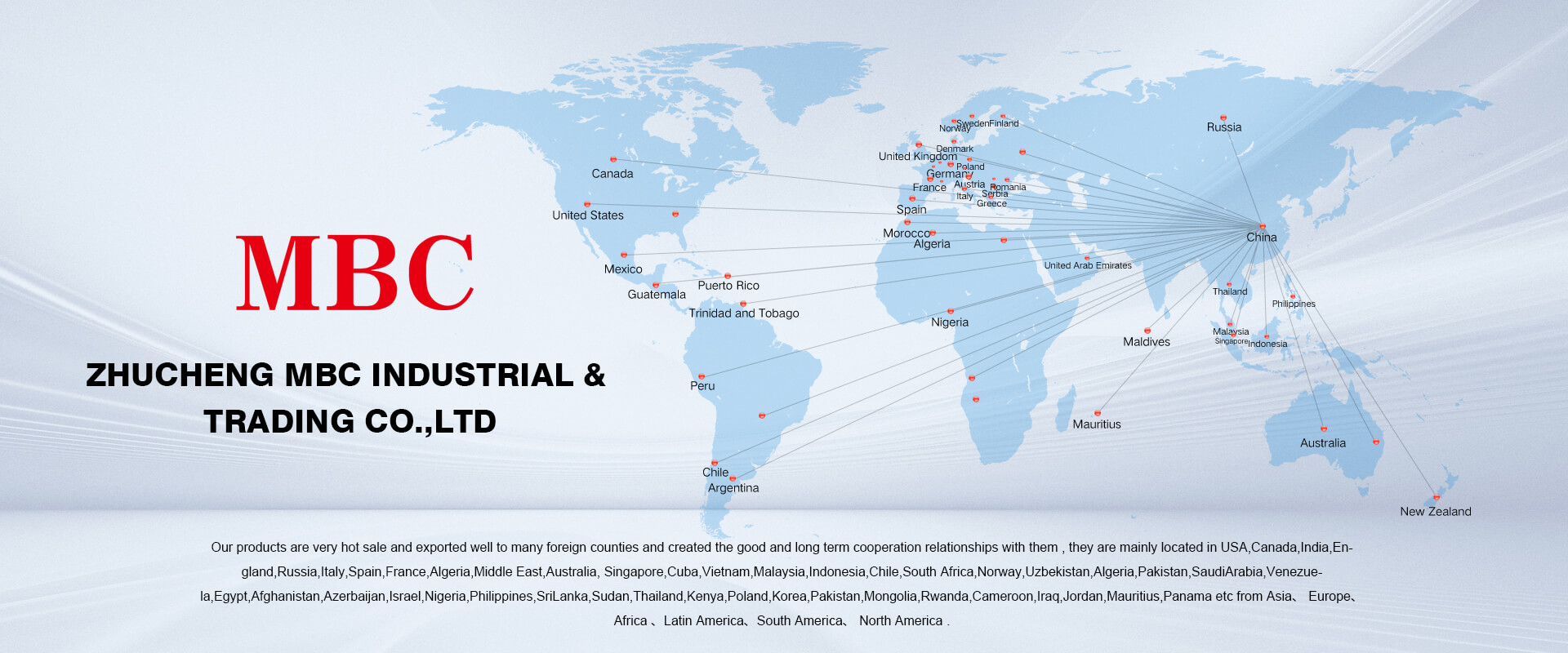 ZHUCHENG MBC INDUSTRIAL & TRADING CO.,LTD